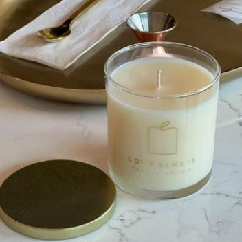 A Custom Fragrance Blended Candle - Clear Glass Straight – Lorraine's ...